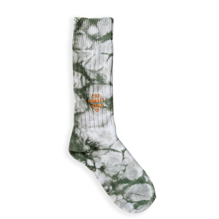MSMR Flow Deyd Crew Socks Khaki 渲染平面中筒襪 卡其｜新光三越 skm online｜skm online 新光三越線上官方購物平台