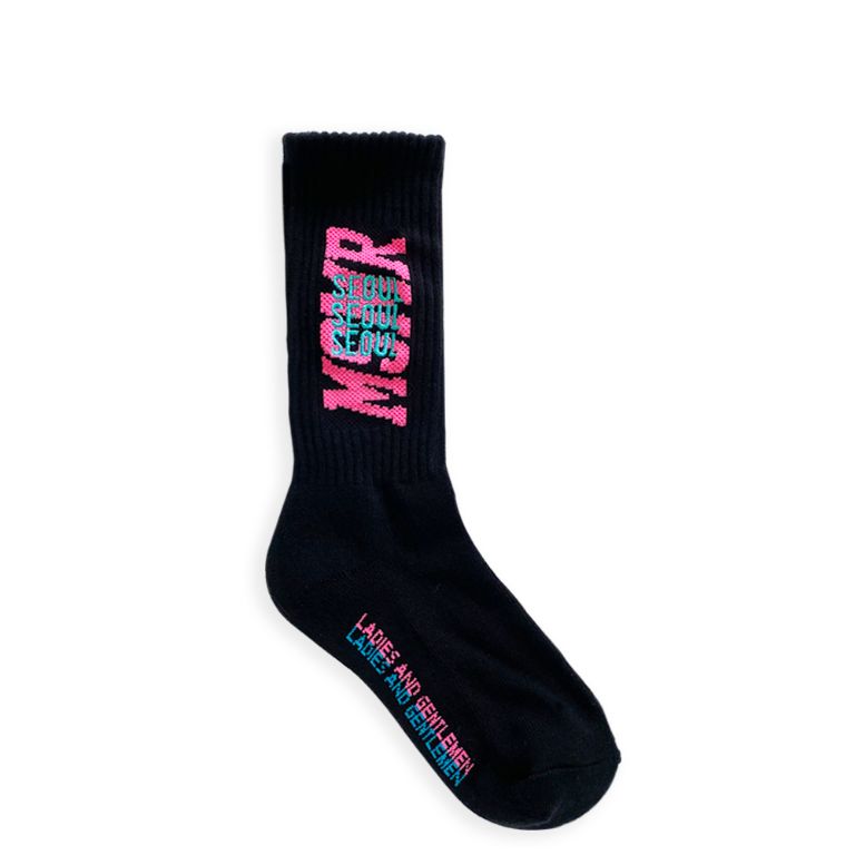 MSMR Seoul Logo Socks Black Seoul Logo 中筒襪 黑｜beauty STAGE 美麗台 ...