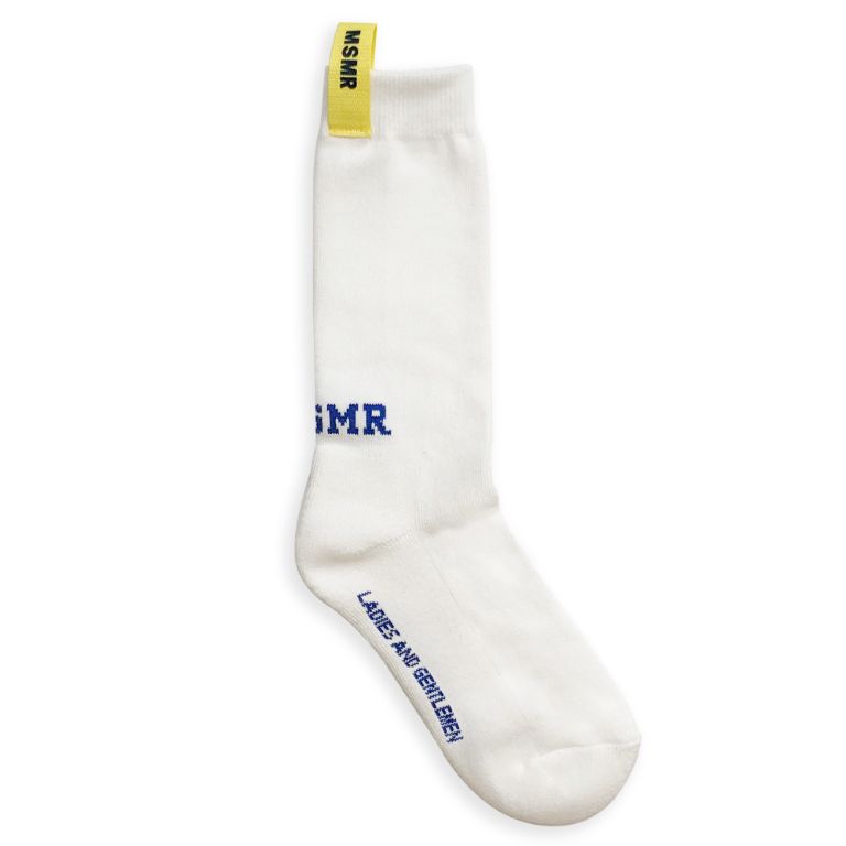 MSMR Mid Calf Tape Socks Ivory 刺繡中筒襪 米白｜新光三越 skm online｜skm online 新光三越 ...
