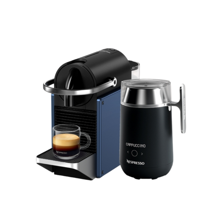 【Nespresso】 膠囊咖啡機 Pixie 深蘊藍 Barista咖啡大師調理機 組合｜新光三越 skm online｜skm online 新光三越線上官方購物平台