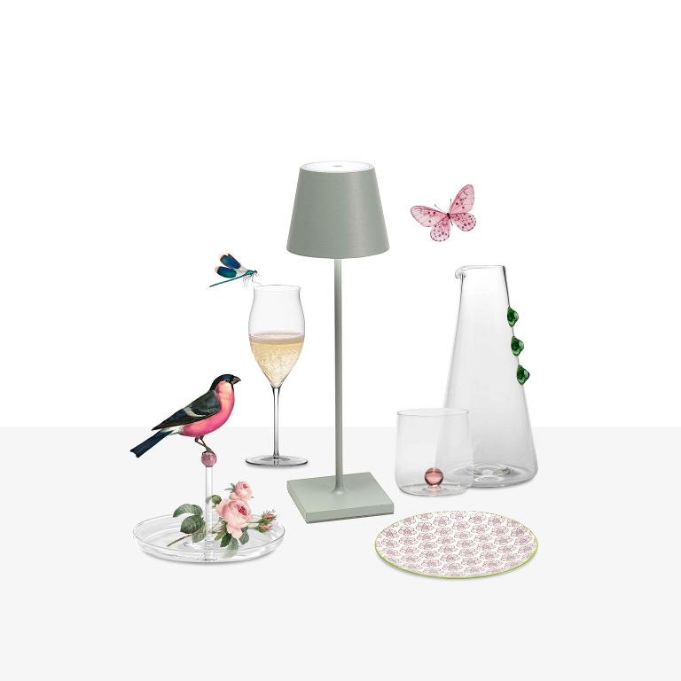 Zafferano Poldina - 充電式檯燈 (綠色)｜台北信義新天地A4｜skm online 新光三越線上官方購物平台