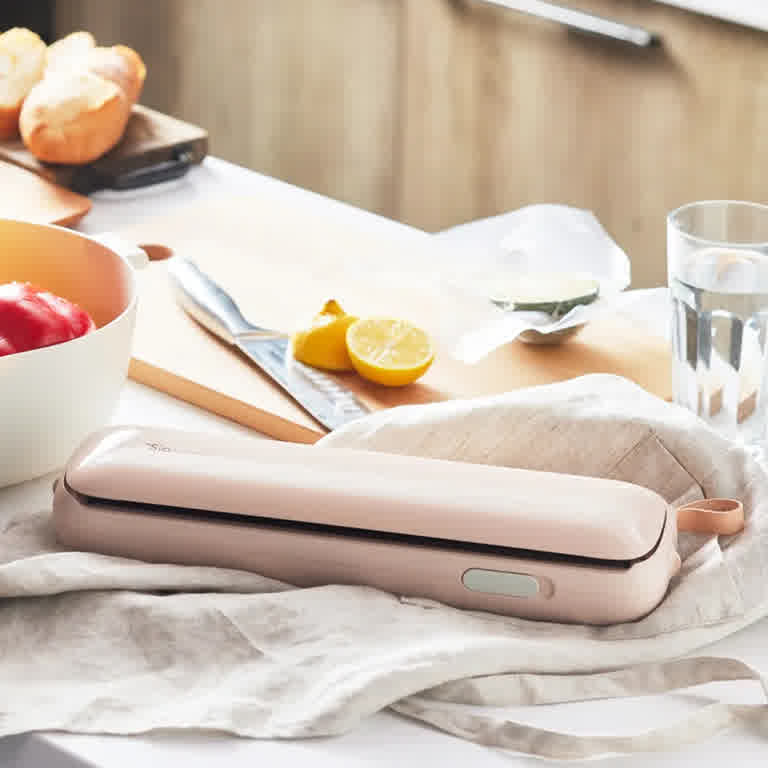 【Lisscode】鮮食小封 無線真空保鮮機 LC-002 (夕陽粉) | (附真空抽氣管) 真空機 台灣製造｜新光三越 skm online｜skm online 新光三越線上官方購物平台