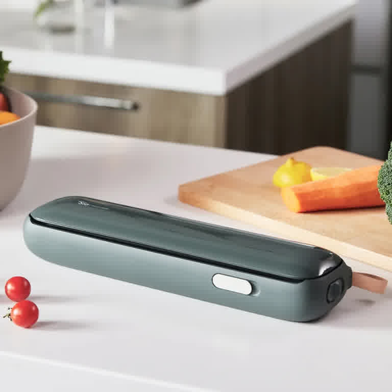 【Lisscode】鮮食小封 無線真空保鮮機 LC-002 (夜幕綠) | (附真空抽氣管) 真空機 台灣製造｜新光三越 skm online｜skm online 新光三越線上官方購物平台