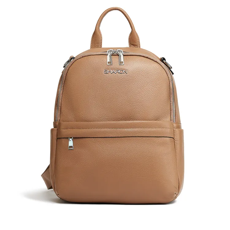 【SHARON】Joy簡約巧思後背包-杏色｜桃園站前店｜skm online 新光三越線上官方購物平台