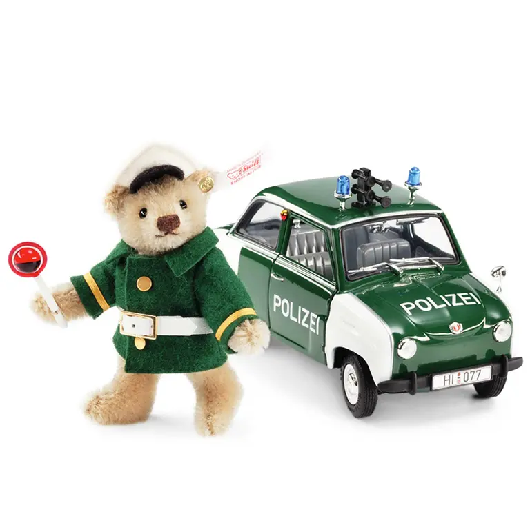 【A8 steiff 】德國警察熊與警車｜台北信義新天地A8｜skm online 新光三越線上官方購物平台