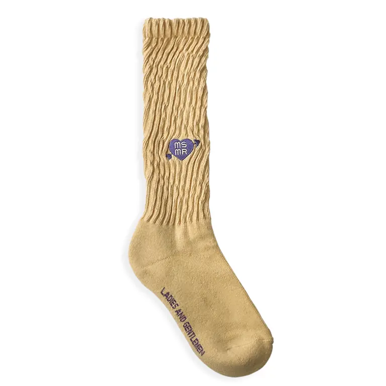 MSMR Cupid Heart Crew Socks Yellow 丘比特之心中筒襪 黃｜新光三越 skm online｜skm ...