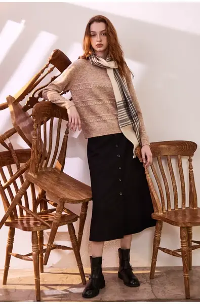 DIFFA-精緻裝飾釦設計長寬裙｜嘉義垂楊店｜skm online 新光三越線上官方購物平台