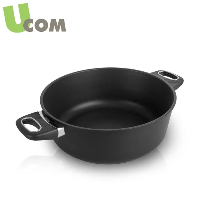 UCOM 丹麥黑魔法晶鑽導磁雙耳不沾湯鍋28cm｜嘉義垂楊店｜skm online 新光三越線上官方購物平台