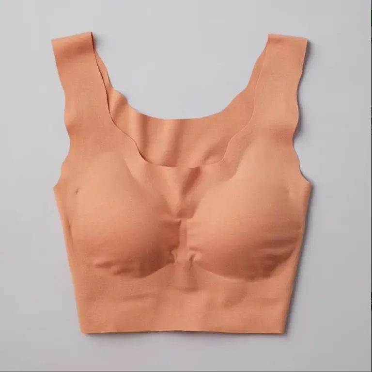 【LOFAN】GUNZE有機棉罩杯式BRA背心-粉橘｜台中中港店｜skm online 新光三越線上官方購物平台