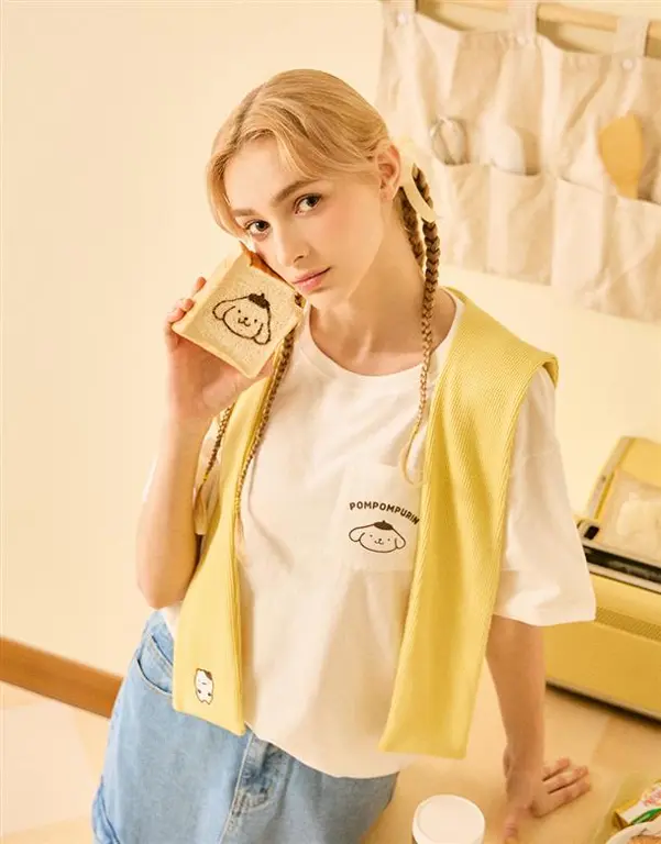 【CACO】布丁狗披肩口袋短T｜桃園站前店｜skm online 新光三越線上官方購物平台