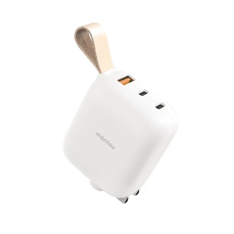 Lisscode Mantou 65W PD快充氮化鎵GaN三孔充電器2C+1A-雲朵白｜新光三越 skm online｜skm online 新光三越線上官方購物平台