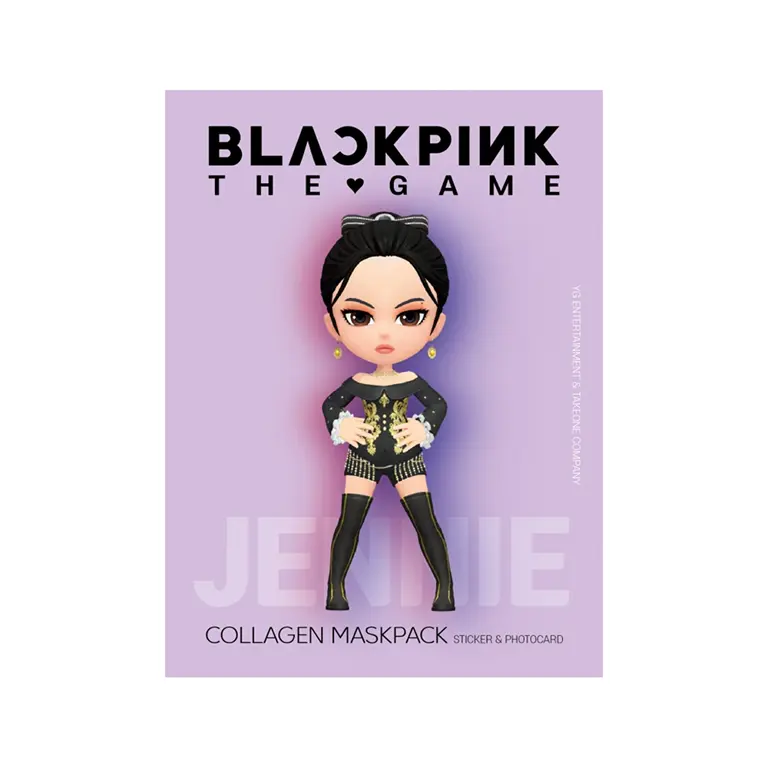 bLACKPINK THE GAME MASKPACK 膠原蛋白緊緻面膜(23ml×7片+貼紙(隨機)+小卡(隨機))｜新光三越 skm online｜skm online 新光三越線上官方購物平台